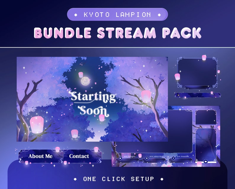 Dark Lampion Gaming Stream Package for Twitch, Kick and Youtube ...