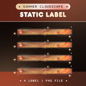 Summer Cloudscape Animated Stream Overlay Package/ocean Sunshine/blue ...