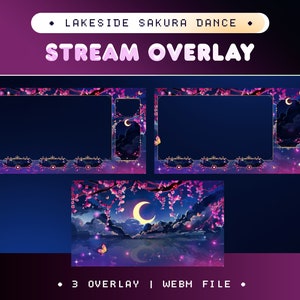 Lakeside Sakura Dance Animated Stream Pack for Twitch, Kick, Youtube ...