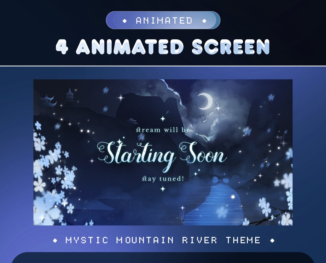 Mystic Mountain River Animated Screen Pack for Twitch, Kick, Youtube ...