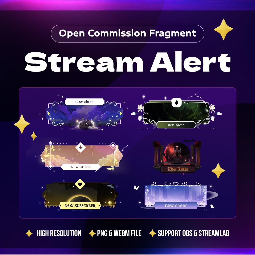 Custom Animated Cute Stream Alerts for Twitch | Kawaii Animated Alert | Twitch Overlay | Super ...