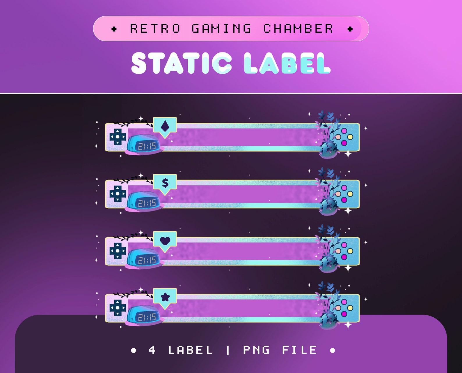 Retro Gaming Chamber Animated Stream Pack for Twitch, Kick, Youtube ...