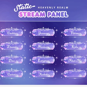 Animated Vtuber Heavenly Realm Stream Pack for Twitch, Kick, Youtube ...