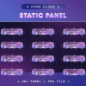 Aesthetic Animated Stream Pack for Twitch, Kick, Youtube/celestial ...