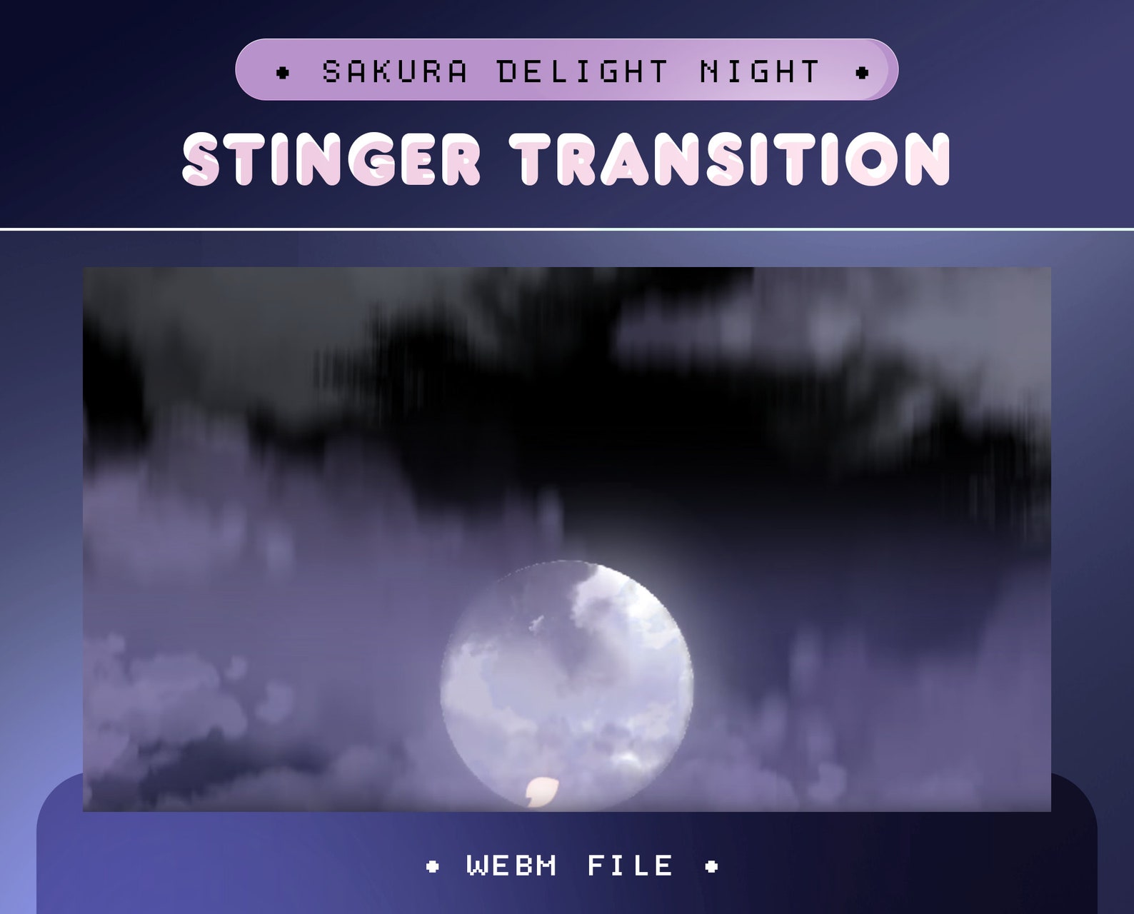Sakura Delight Animated Stream Pack for Twitch, Kick, Youtube/aesthetic ...
