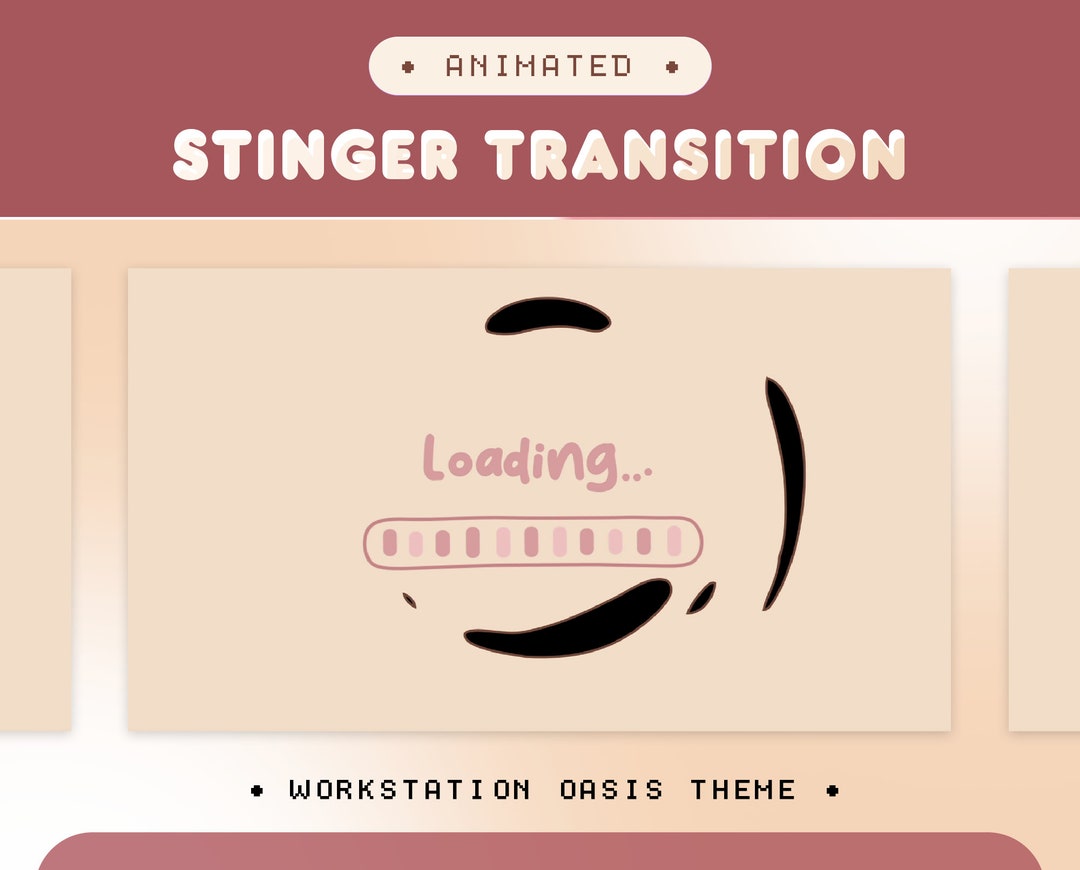Stinger Transition Lofi Cozy for Twitch, Kick, Youtube/workstation ...