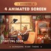 Lofi Cozy Animated Stream Pack for Twitch, Kick, Youtube/workstation ...