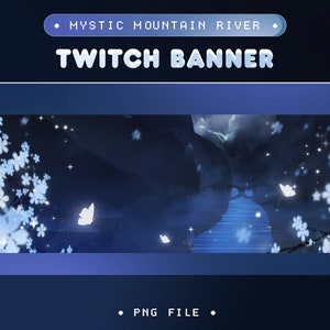 Mystic Mountain River Animated Stream Overlay Pack | Kawaii Cherry ...