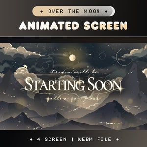 Animated Celestial Mountain Stream Overlay Pack for Twitch, Kick ...