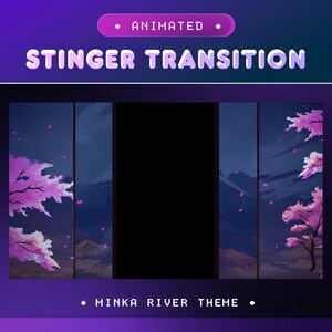 Stinger Transition Aesthetic Minka River for Twitch, Kick, Youtube/dark ...