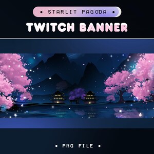 Starlit Pagoda Animated Stream Overlay Pack for Twitch, Kick, Youtube ...