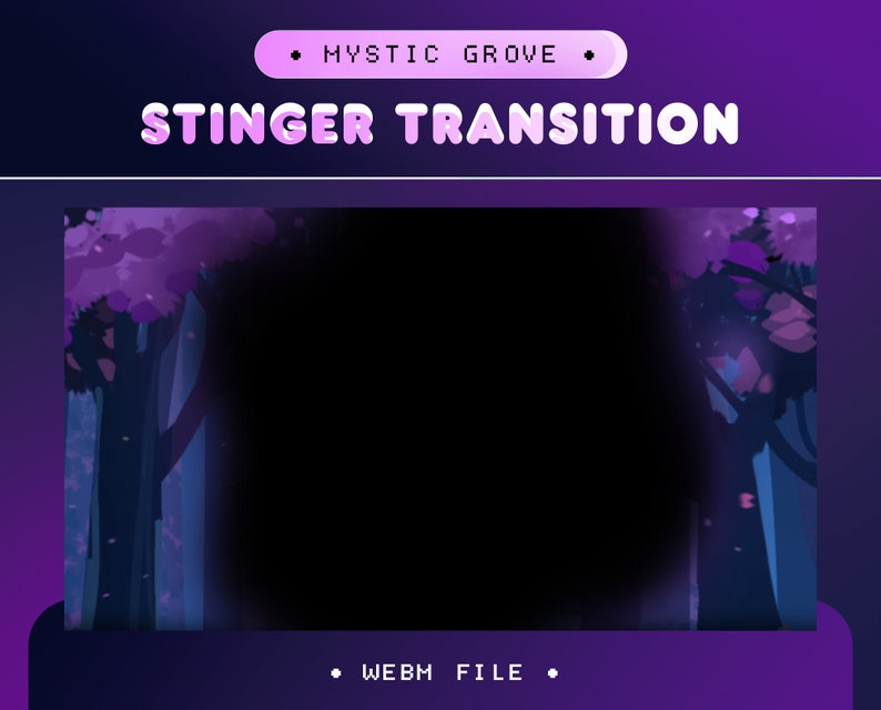 Mystic Groove Animated Stream Pack for Twitch, Kick, Youtube/sakura ...
