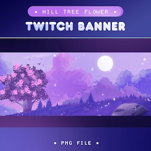 Animated Hill Flower Stream Pack for Twitch, Kick, Youtube/aesthetic ...