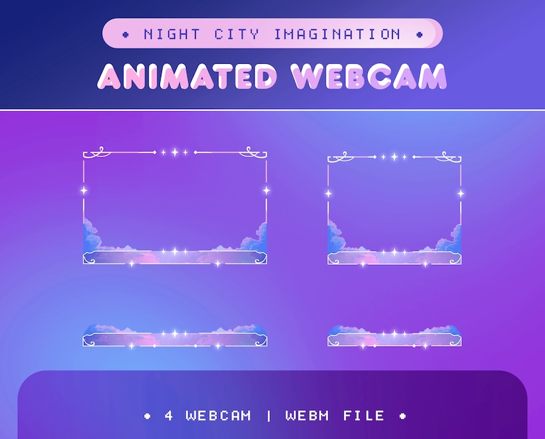 Animated Night City Stream Package for Twitch, Kick and Youtube/fantasy ...