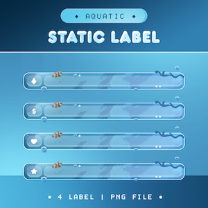 Aquatic Animated Stream Pack for Twitch, Kick, Youtube | Sea Ocean ...