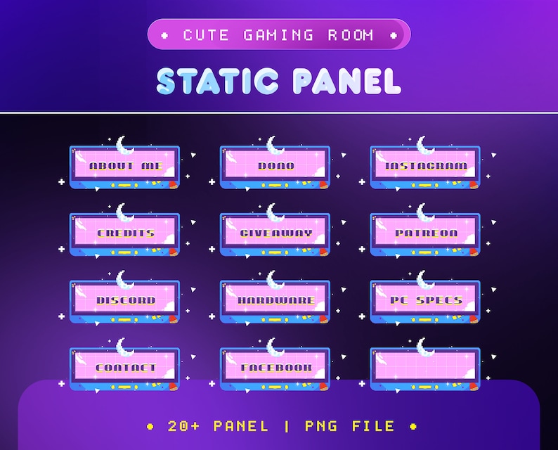Retro Lofi Room Animated Stream Pack for Twitch, Kick, Youtube/computer ...