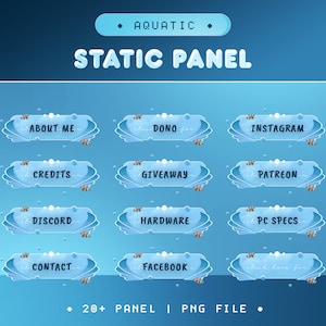 Aquatic Animated Stream Pack for Twitch, Kick, Youtube | Sea Ocean ...