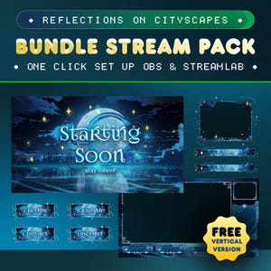Reflections on Cityscape Animated Stream Overlay Package for Twitch ...