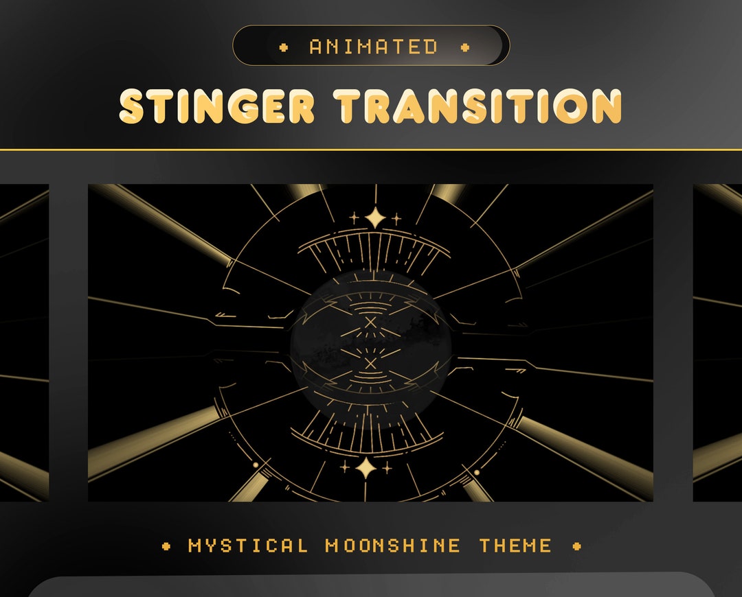 Animated Stinger Transition for Twitch, Kick, Youtube/mystical ...