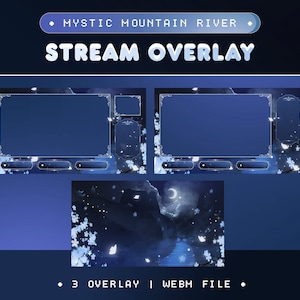 Mystic Mountain River Animated Stream Overlay Bundle for Twitch, Kick ...