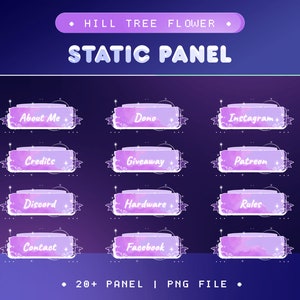 Animated Hill Flower Stream Pack for Twitch, Kick, Youtube/aesthetic ...