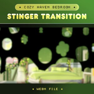 Animated Haven Bedroom Stream Pack for Twitch, Kick, Youtube/cozy Theme ...