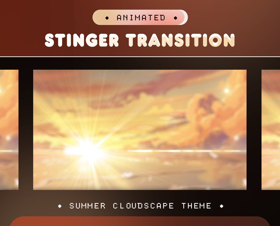 Summer Cloudscape Stinger Transition/ocean Sunshine/blue Sea Pack ...