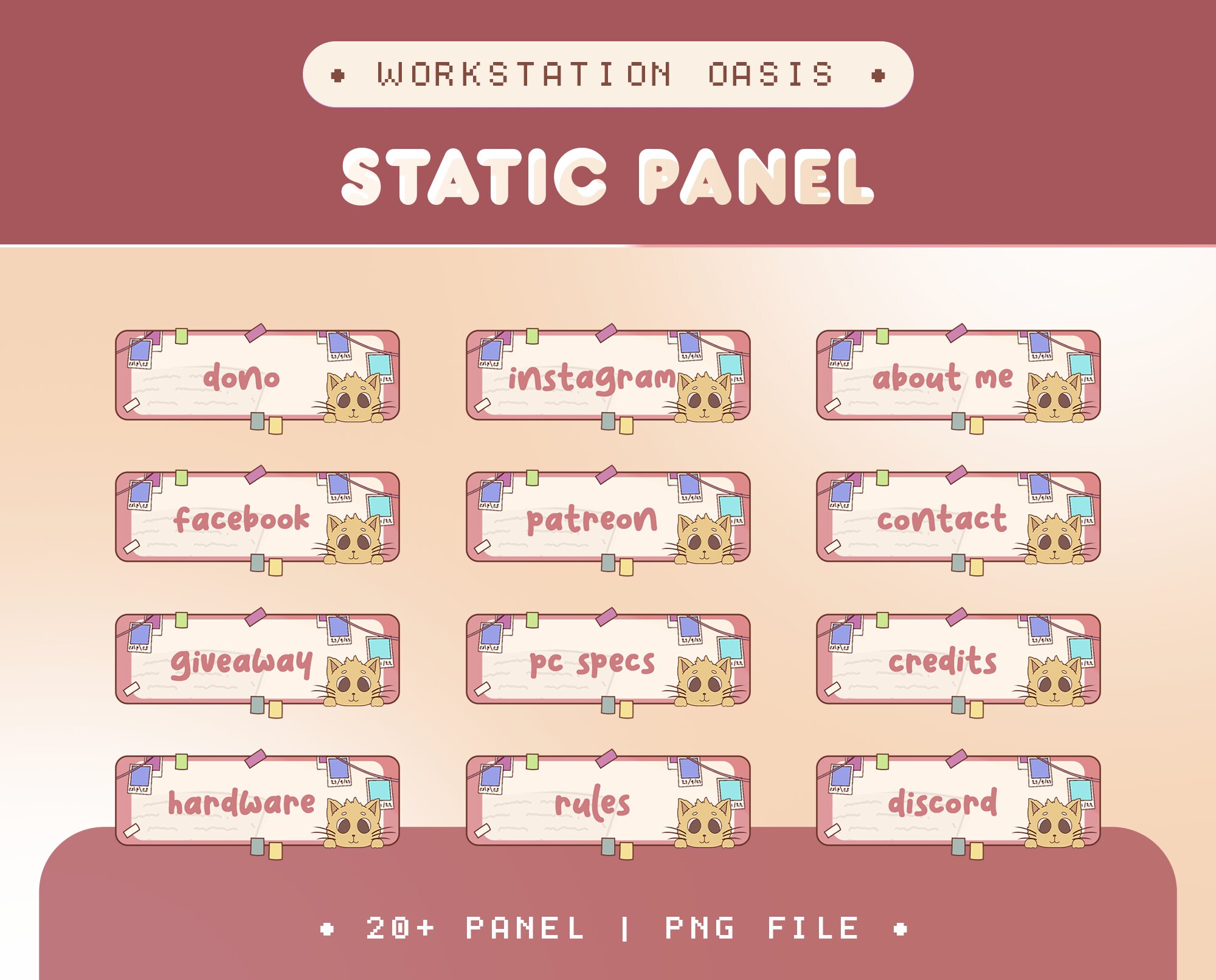 Lofi Cozy Animated Stream Pack for Twitch, Kick, Youtube/workstation ...