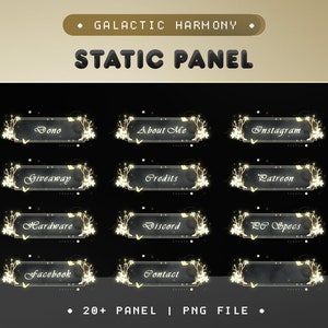 Celestial Animated Stream Pack for Twitch, Kick, Youtube/aesthetic ...