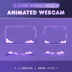 Cloud Nimbus Animated Stream Pack for Twitch, Kick, Youtube/aesthetic ...