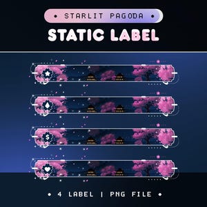 Starlit Pagoda Animated Stream Overlay Pack for Twitch, Kick, Youtube ...