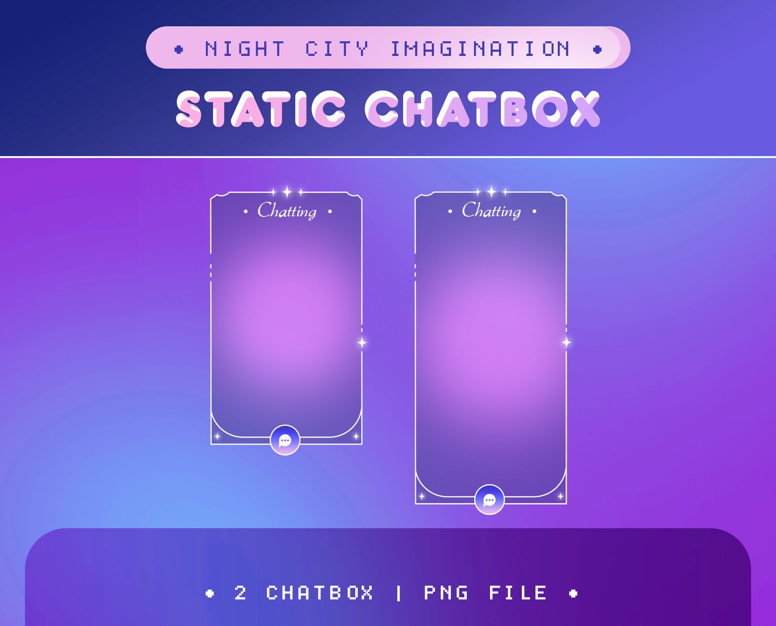 Animated Night City Stream Package for Twitch, Kick and Youtube/fantasy ...