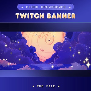 Animated Cloud Dreamscape Stream Pack for Twitch, Kick, Youtube/fantasi ...