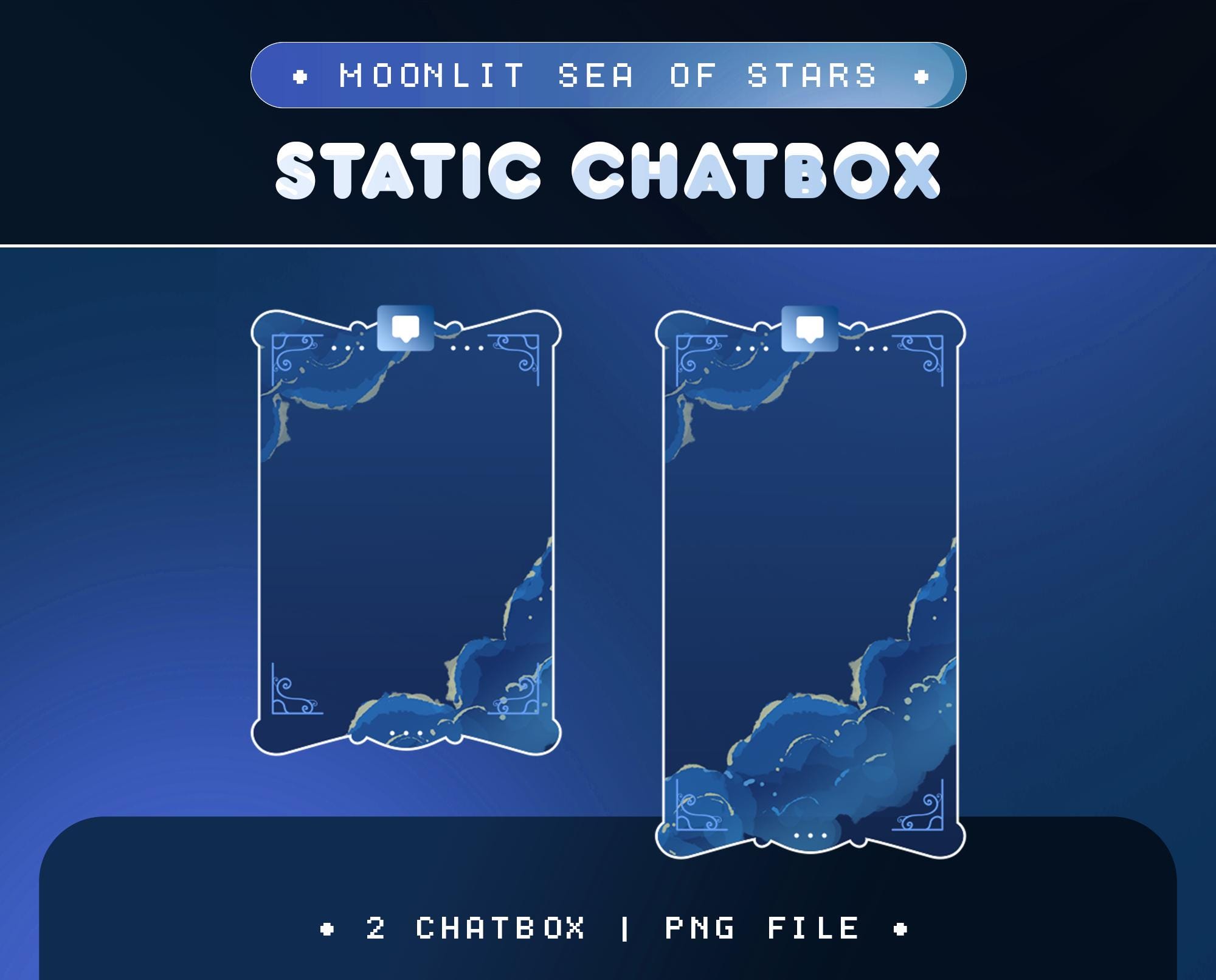 Moonlit Sea of Stars Animated Stream Overlay Bundle for Twitch Youtube ...