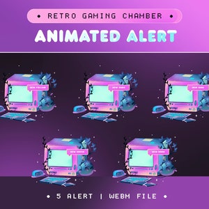 Retro Gaming Chamber Animated Stream Pack for Twitch, Kick, Youtube ...