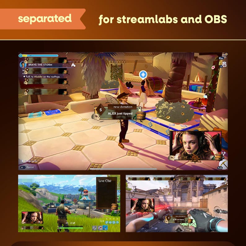 Animated Golden Sunset Pirate Stream Overlay: Legend of Seas Theme for ...