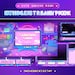 Lofi Cozy Animated Stream Pack for Twitch, Kick, Youtube/workstation ...