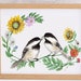 Summer Chickadee With Flowers Art Print | Spring Wall Art, Summer ...