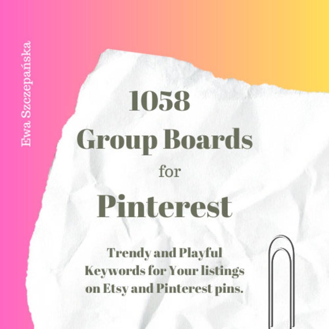 List of Pinterest Group Boards for Handmade Business, Clicable List of ...