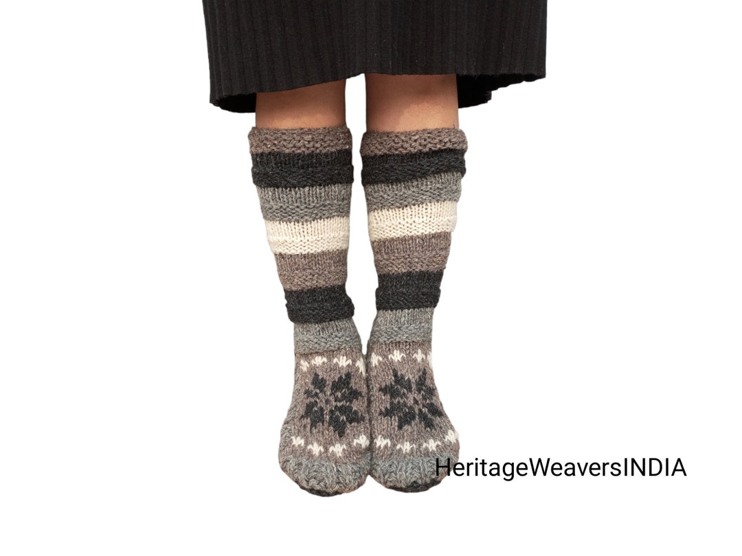 Pack of 3 100% Natural Himalayan Yak Wool Socks,unisex Socks for Winter ...
