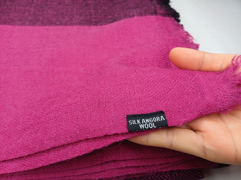 Budha Handwoven Pink Buddhist Monk Pure Himalayan Angora Wool ...