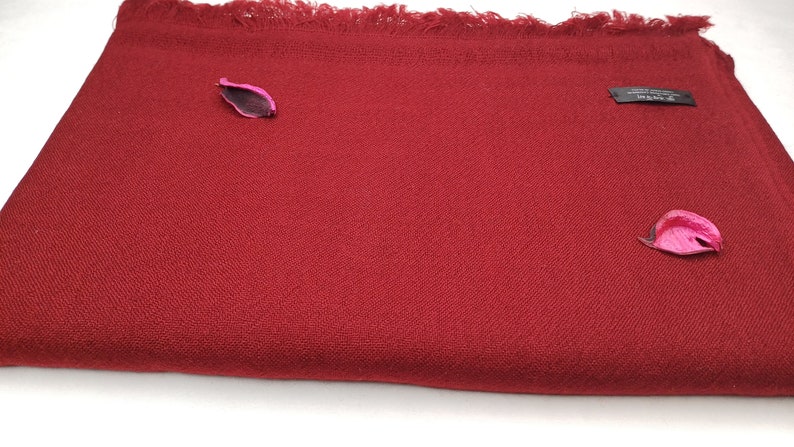 Handwoven Lightweight Red Buddhist Lama Monk Pure Cashmere Wool ...