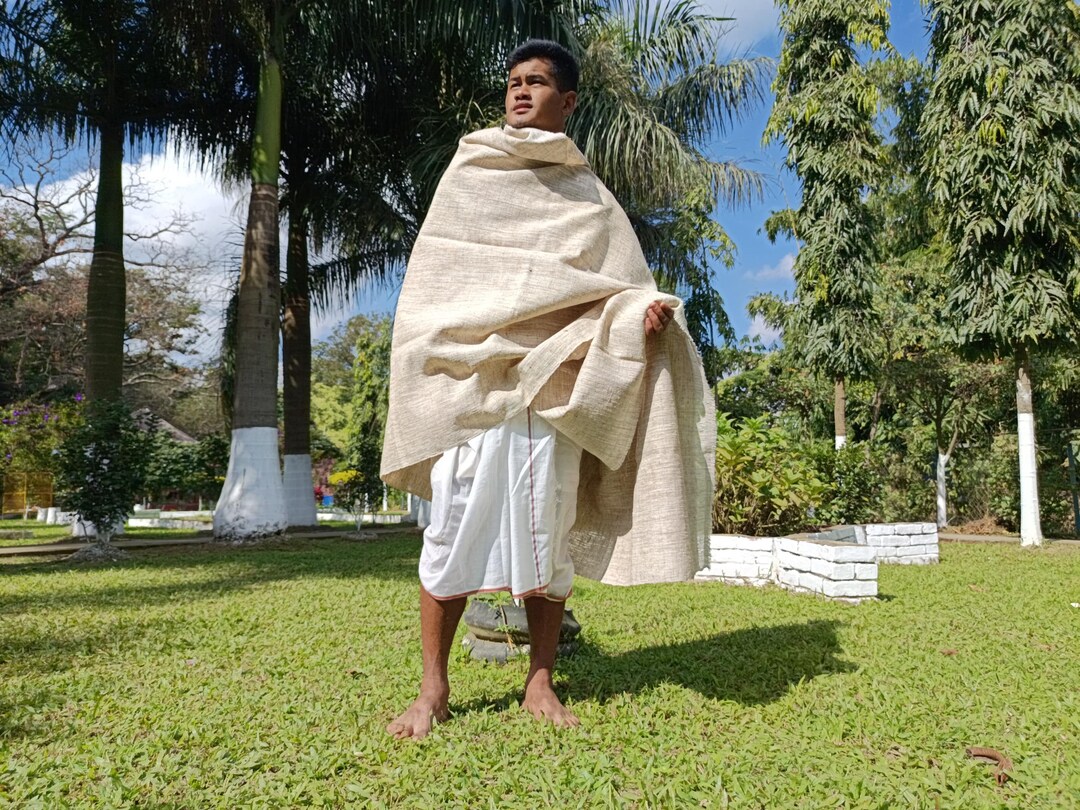 AHIMSA Large Handwoven Pure Raw Eri Silk Buddhist Tantrik Meditation ...