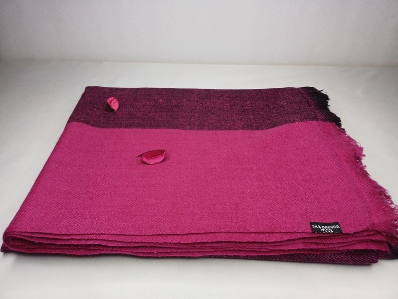Budha Handwoven Pink Buddhist Monk Pure Himalayan Angora Wool ...