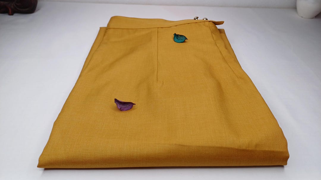 Saffron Yellow Lay Zen Lower Wraptibetan Half Chuba Wrap,buddhist ...