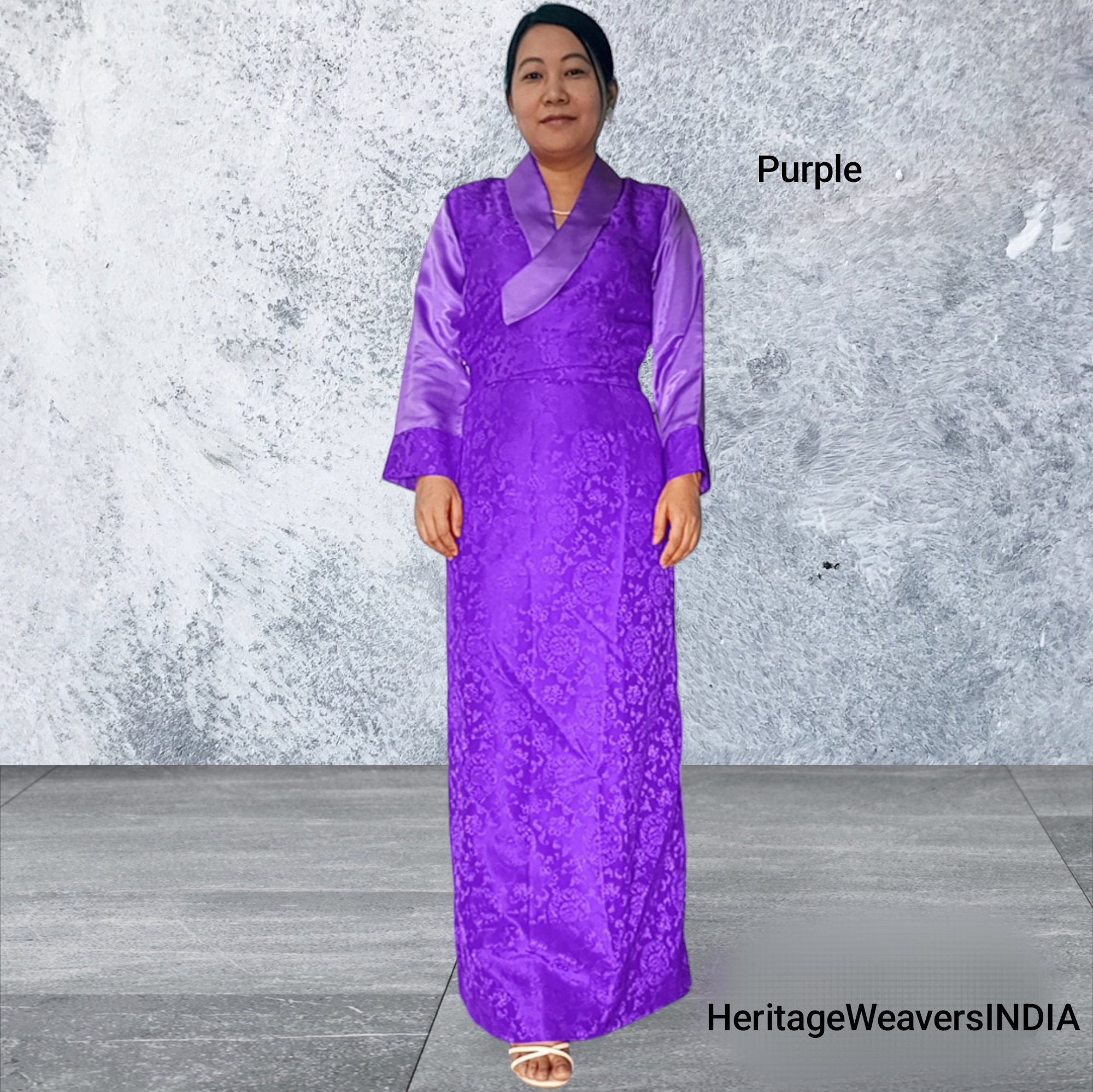 Tibetan Traditional Dress,tibetan Chuba With Attached Blouse,tibetan ...