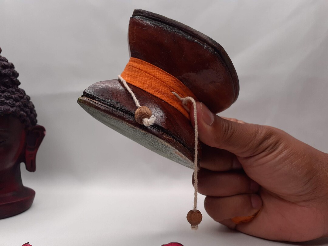 Small Damaru Made From Bawa Wood Perfect Tibetan Traditional Drum for ...