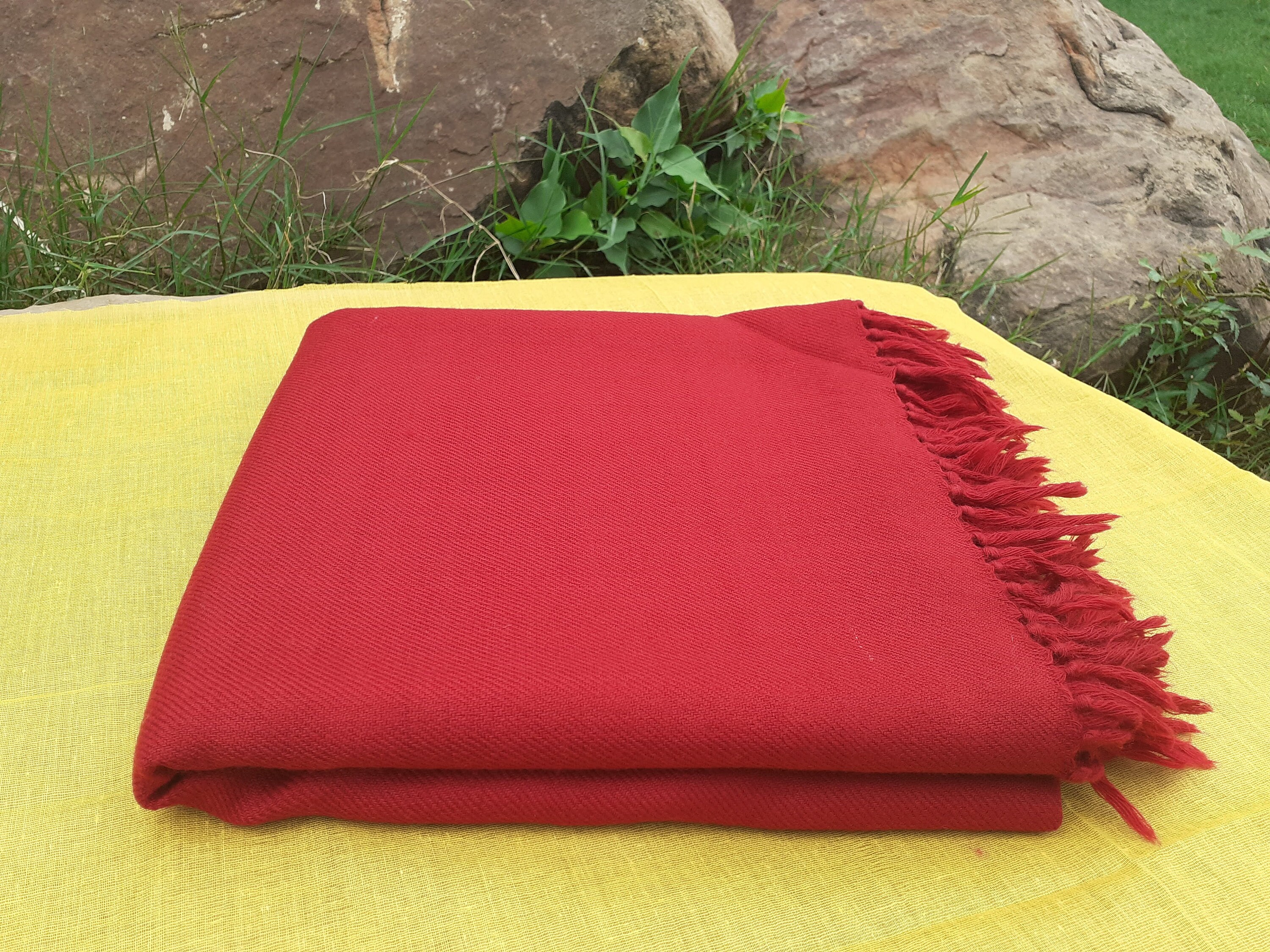 Budha Handwoven Burgundy Red Buddhist Lama Monk Pure Himalayan - Etsy
