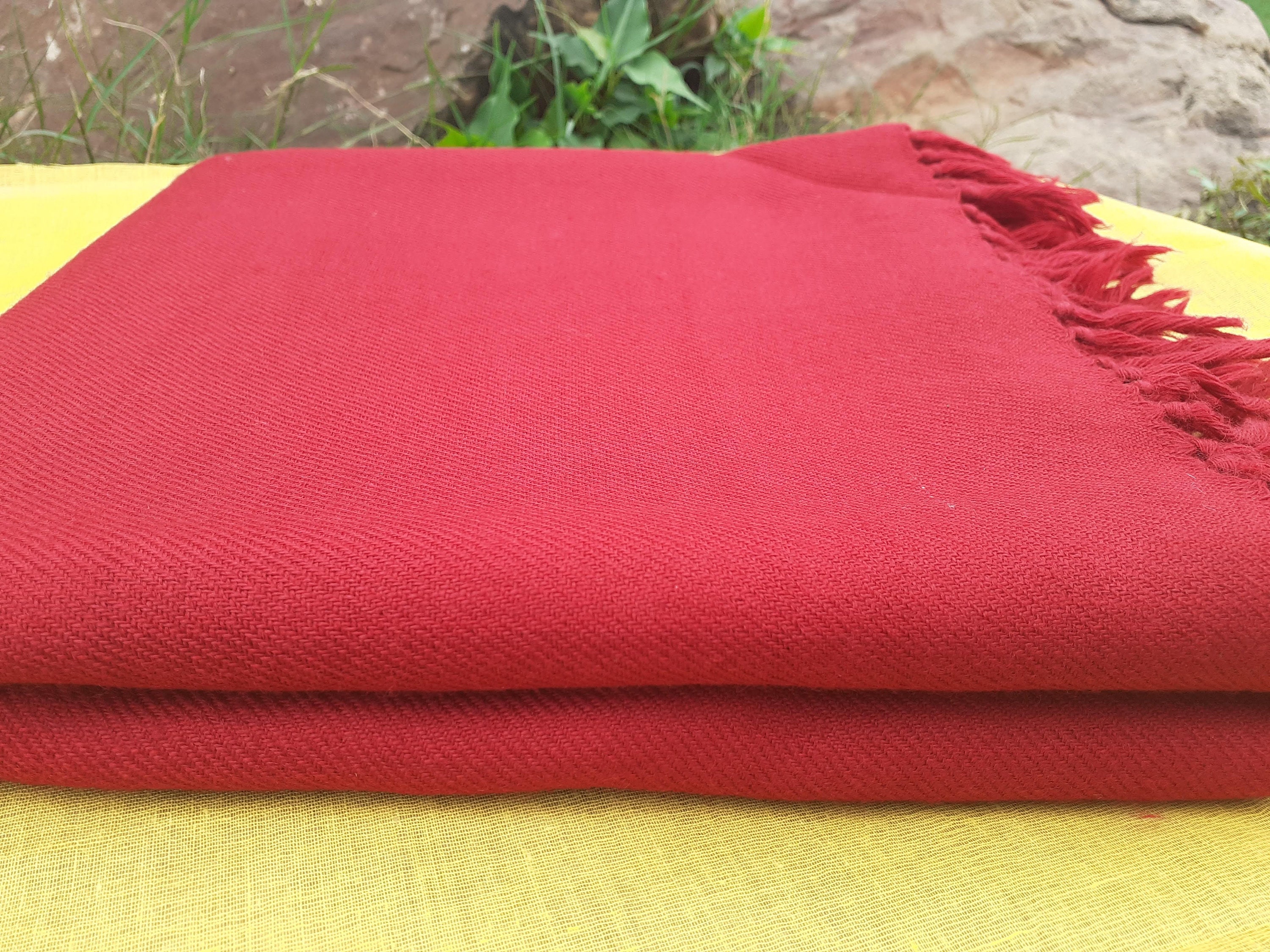 Budha Handwoven Burgundy Red Buddhist Lama Monk Pure Himalayan - Etsy