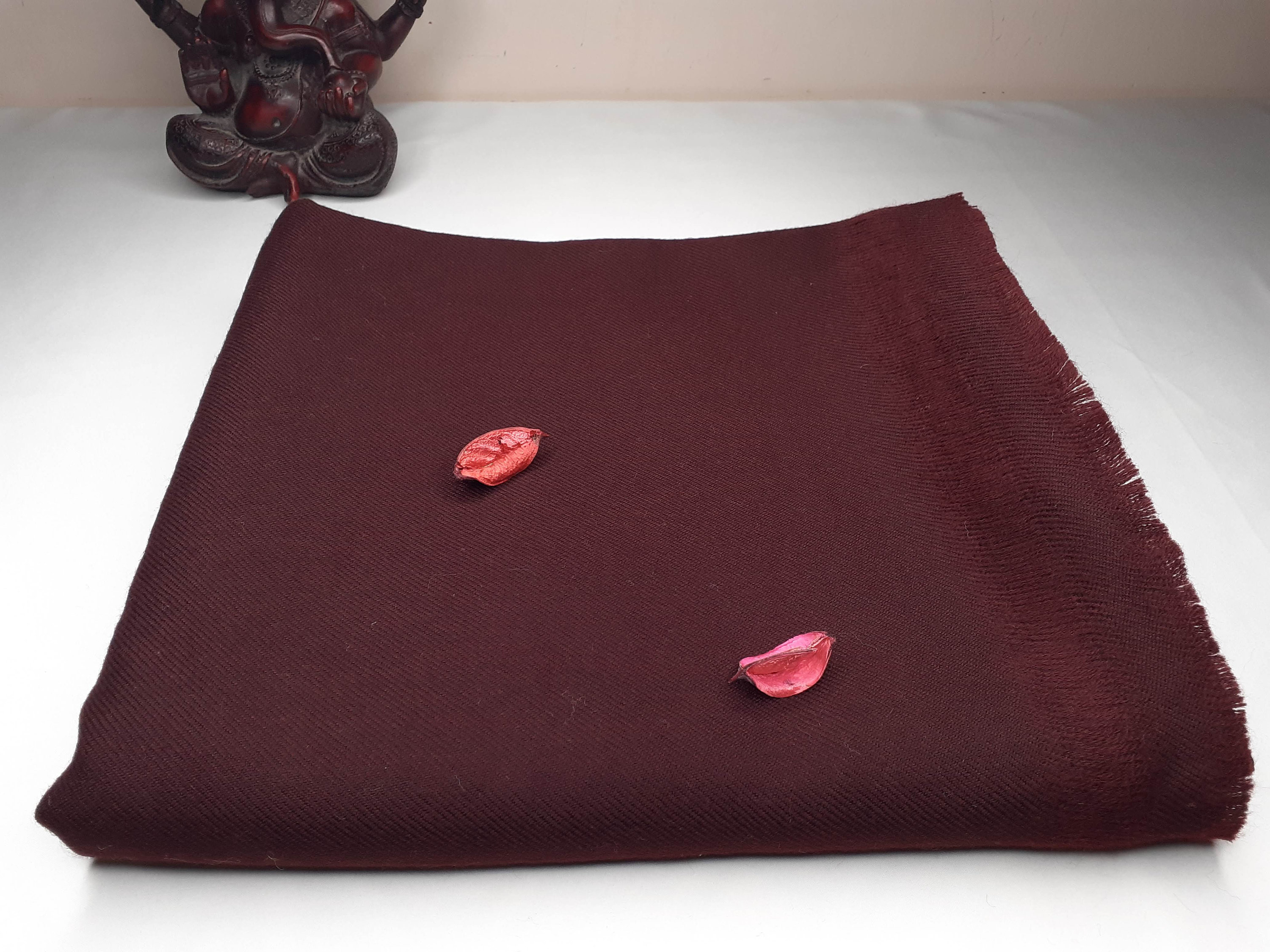 Extra-large Handwoven Burgundy Red Buddhist Monk Pure Himalayan Sheep ...